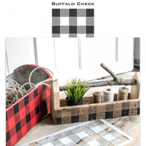 Buffalo Check Stencil - Available At Blue Star Antiques