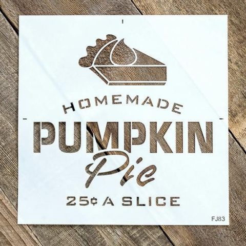 Homemade Pumpkin Pie Stencil - Blue Star Antiques